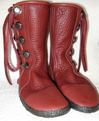 Custom Redwood Buffalo Handmade Stealth Trackers Moccasins – SodHoppers ...